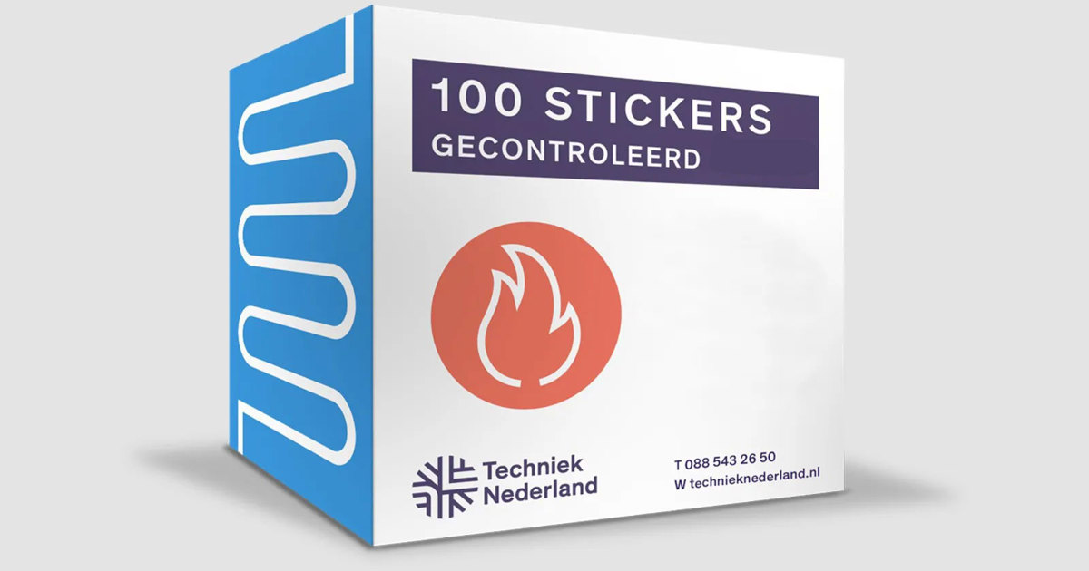 Sticker Gecontroleerd 2026 - Techniek Nederland